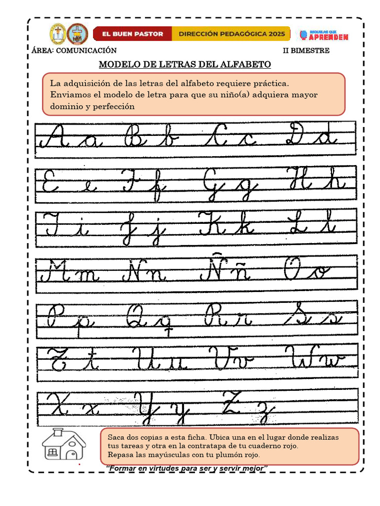 Modelo de Letras Del Alfabeto | PDF