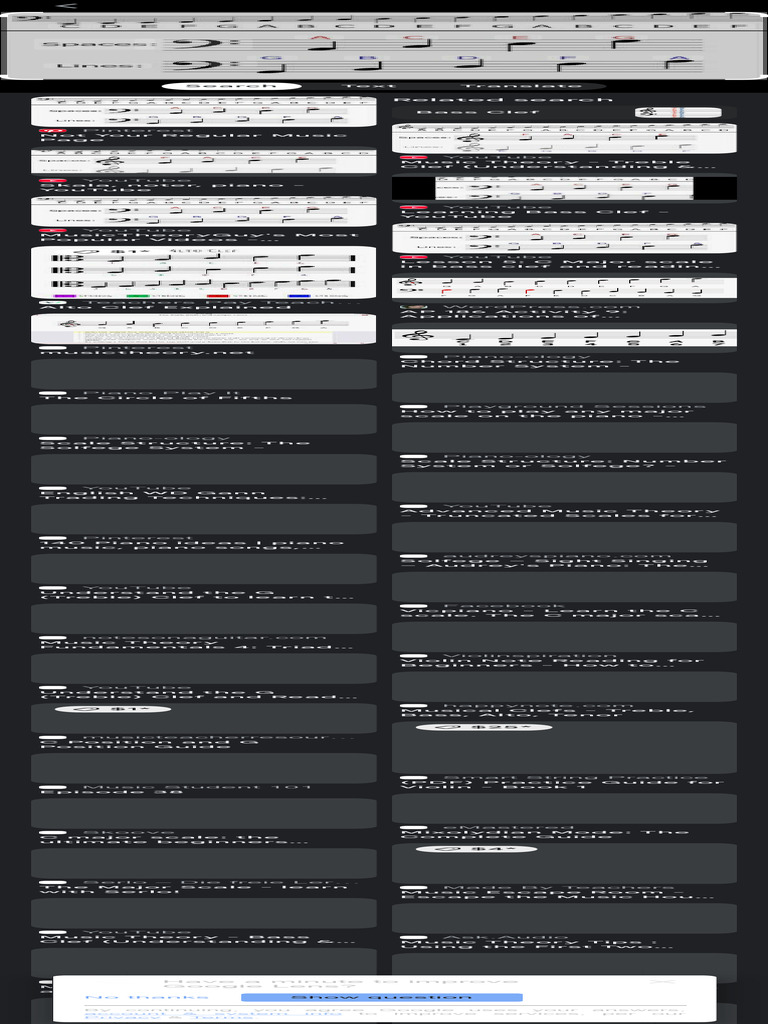 Base Clef Notes - Google Search | PDF | Clef | Musicology