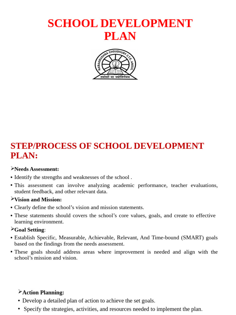 School Development Plan | PDF