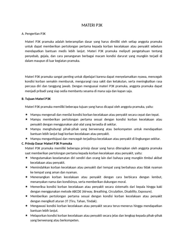 MATERI P3K-WPS Office | PDF