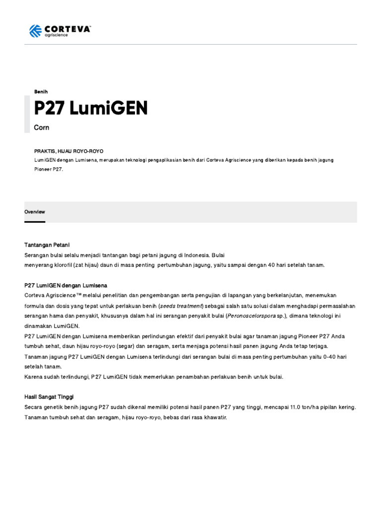 P27 LumiGEN | PDF