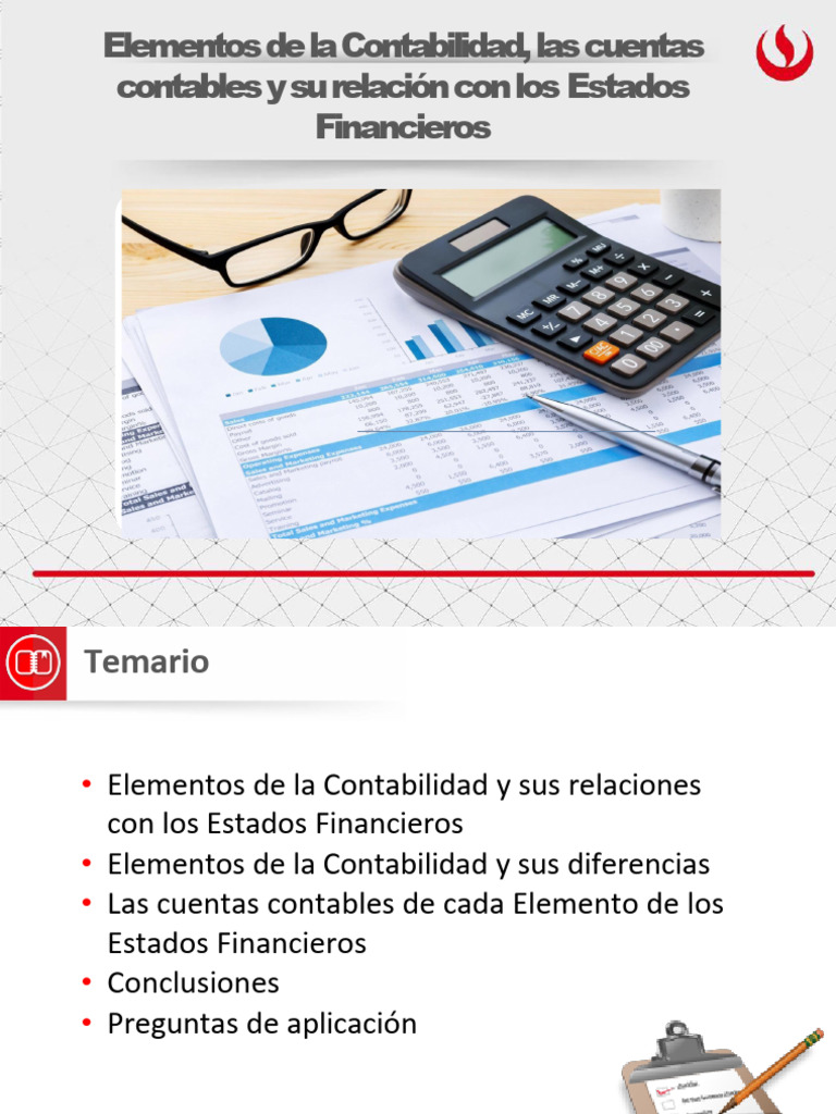 S02 Elementos Contables, Cuentas Contables y Los Estados Financieros | PDF | Contabilidad ...