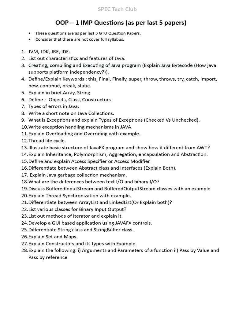 OOP Imp | PDF
