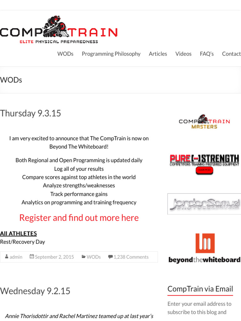 WODs | Competitors Training | 4 | PDF | Kettlebell | Individual Sports