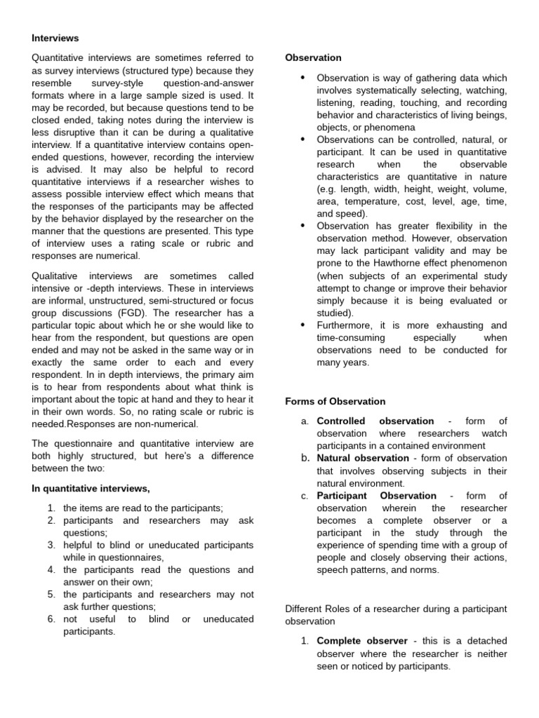 PRACTICAL RESEARCH Interviews | PDF | Quantitative Research | Data