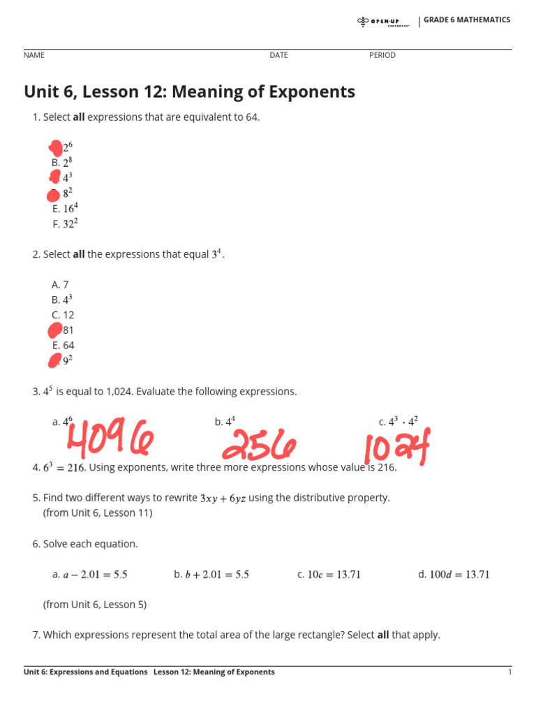 6 6 12 Practice - Problems | PDF