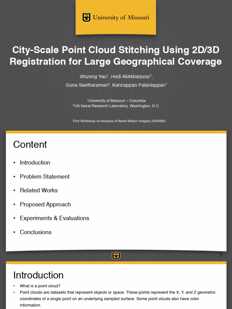 UM Yao - Point Cloud Stitching | PDF | Lidar | Applied Mathematics