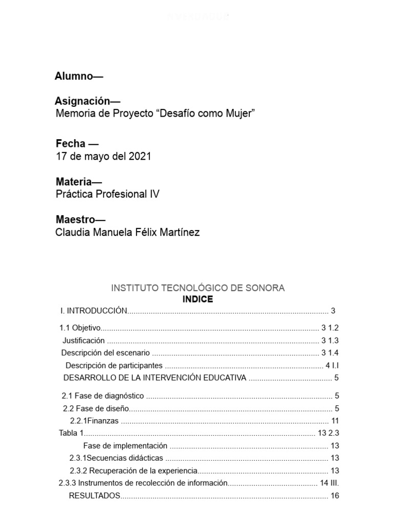 Memoria de Proyecto Prac 4 Final PDF | PDF | Aprendizaje | Presupuesto