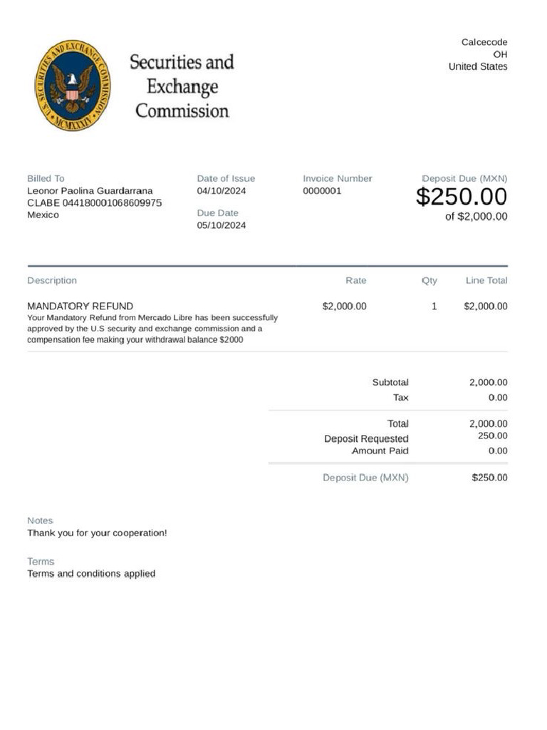 Security and Exchange Commission-Utility Bill | PDF