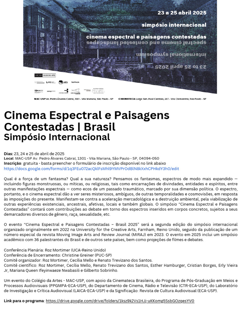 Cinema Espectral - Info Basica | PDF | Brasil