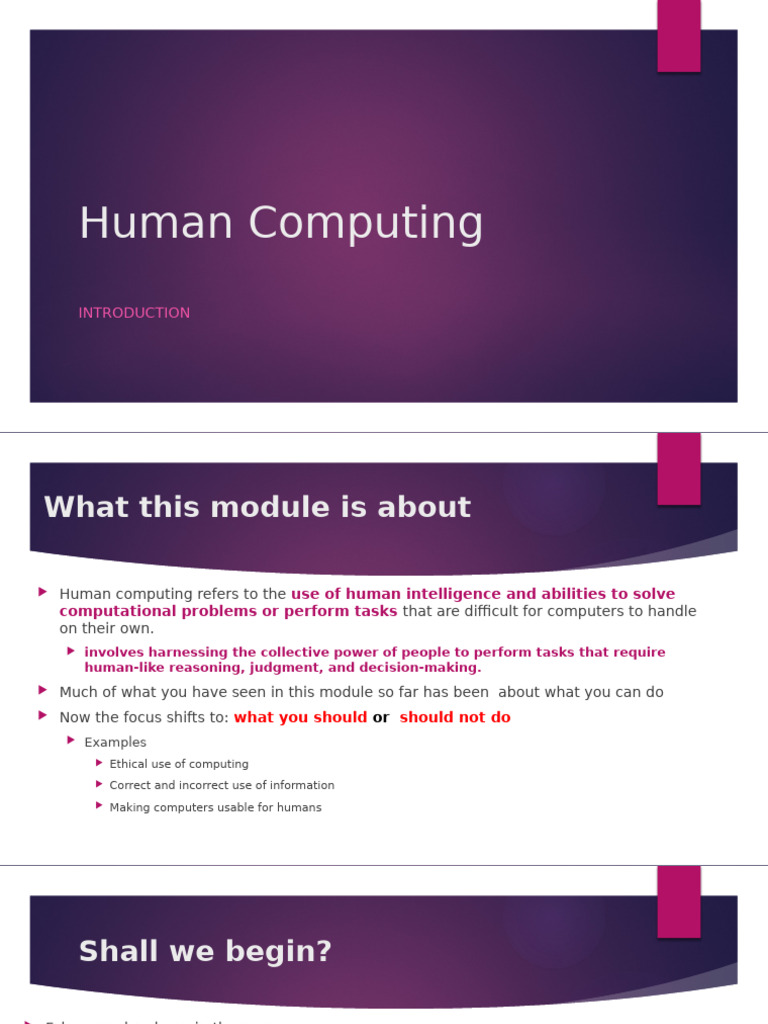Human Computing - Lecture 1 | PDF | Meme