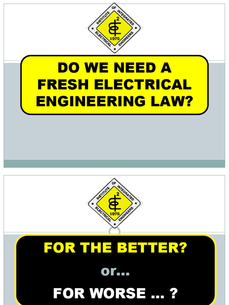 Proposed New Electrical Engineering Law | PDF | Engineer | Electrician