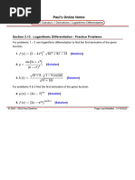 Calculus I - Related Rates (Practice Problems) | PDF | Area