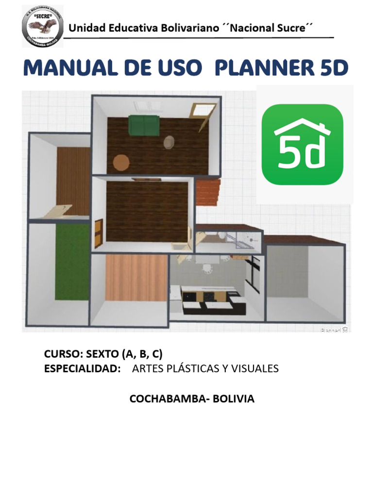 Manual de Uso Planner 5d Sucre | PDF