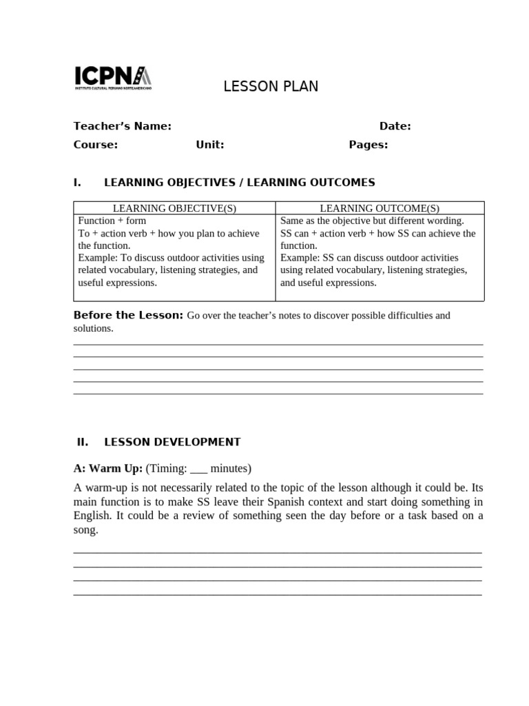 LP Format With Route Map Explained 1 | PDF | Reading Comprehension ...
