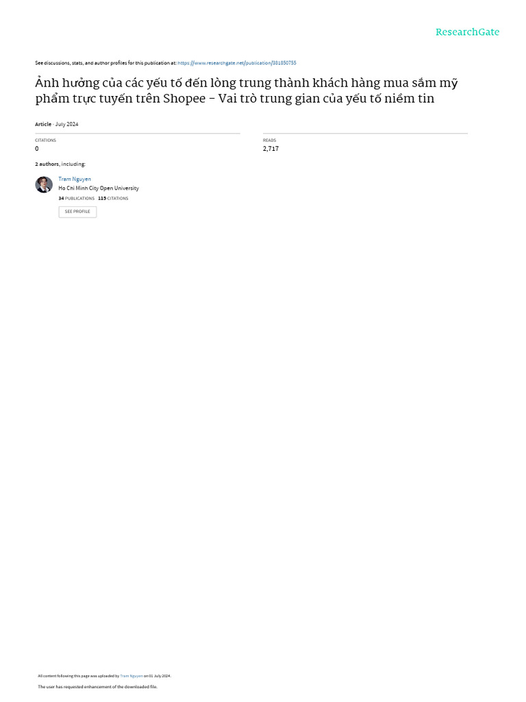 NHH NGC Acácy Ut N Lòng Trung Thành Khách Hàng Mua S MM PH MTR C Tuy N Trên Shopee - Vai Trò ...