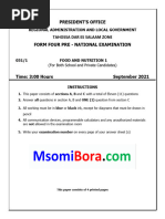Tanzania Form Four Civics Mock Exam 2025 | PDF | Tanzania | Developing ...