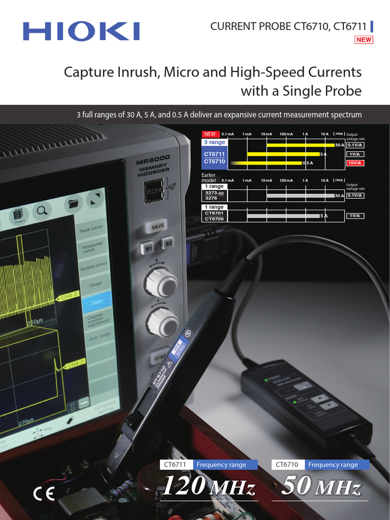 Current Probe Ct6710 Ct6711 | PDF | Root Mean Square | Electronic ...