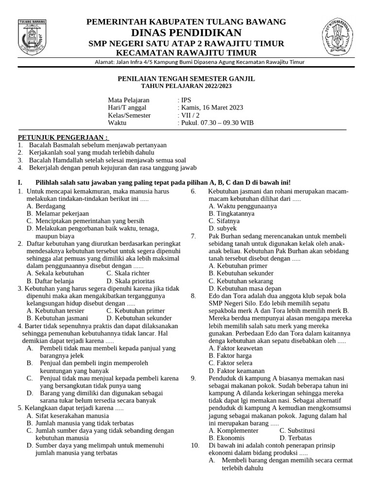 PTS Ii Ips Vii | PDF