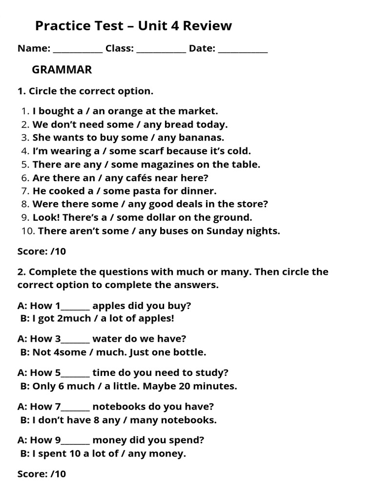 ? Practice Test - Unit 4 Review | PDF