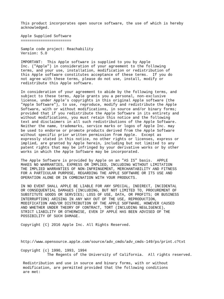 Acknowledgement | PDF | License | Legal Liability