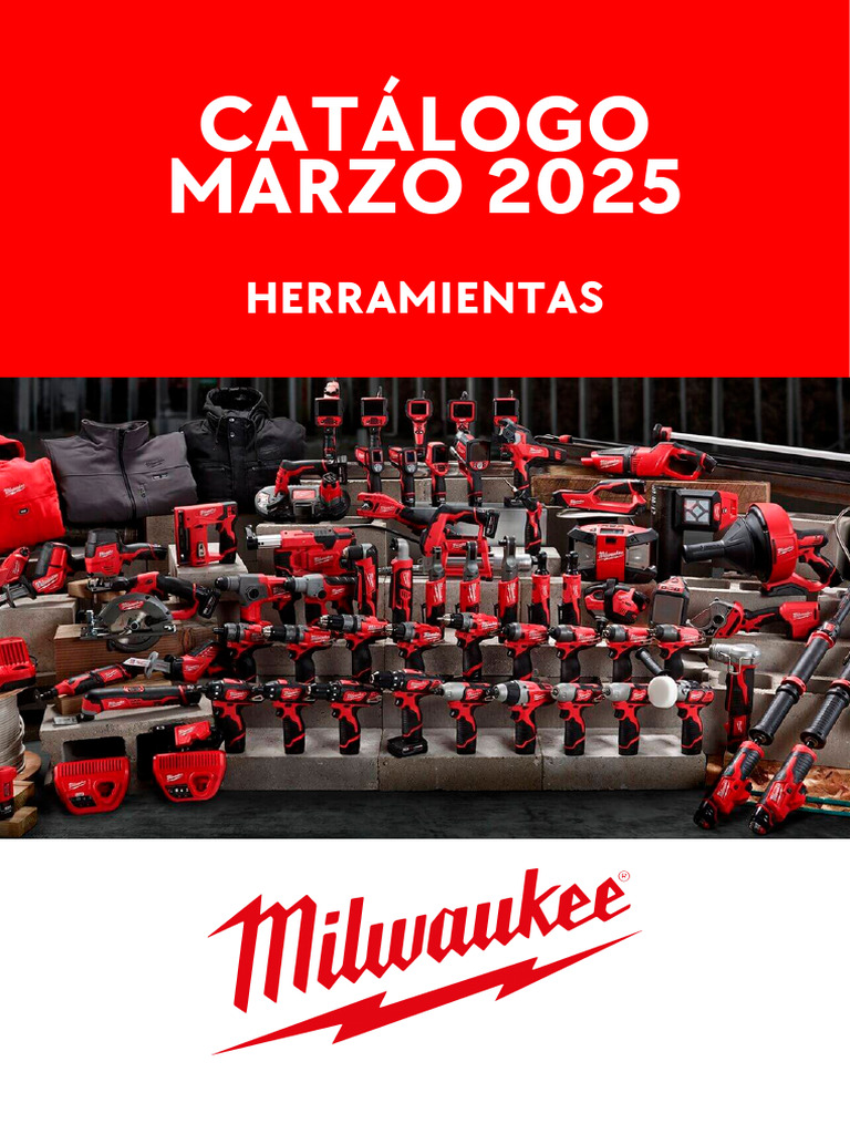 Catálogo Milwaukee - Herramientas | PDF | Fuerza | Máquinas