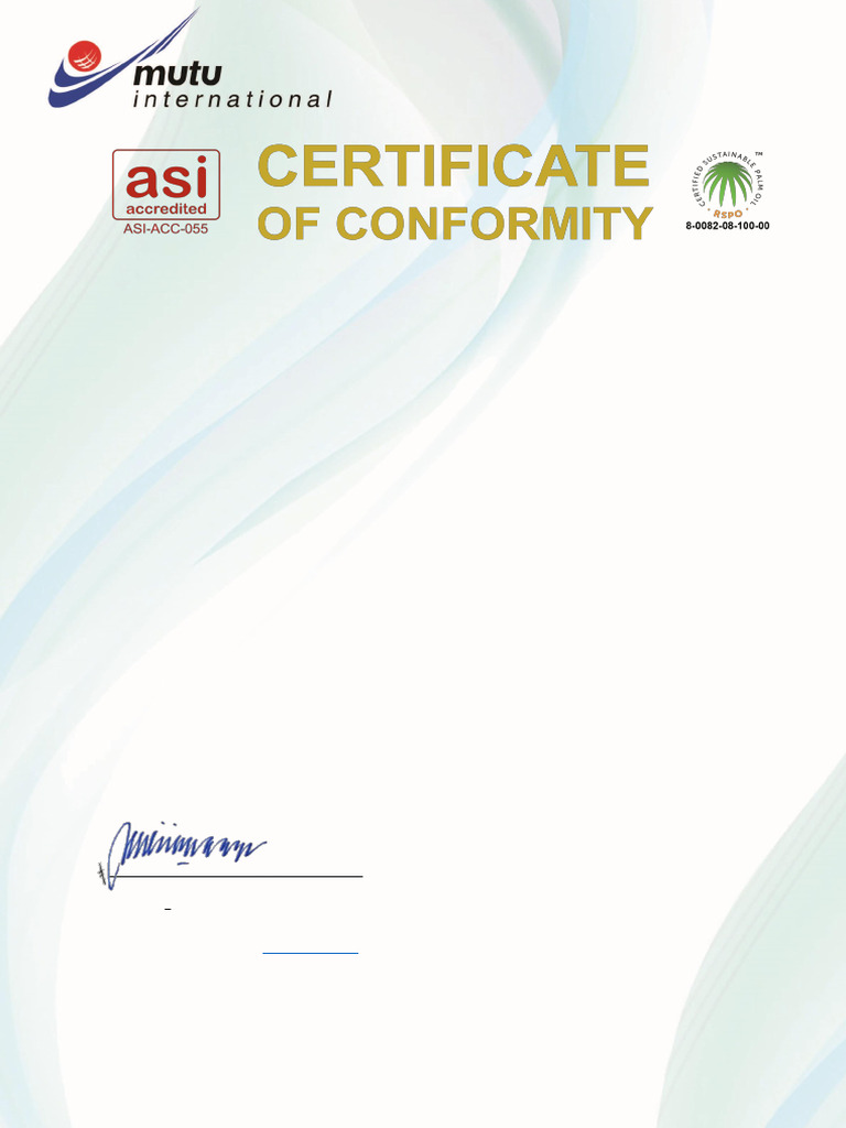 RSPO-Certificate-of-Muara-Wahau-POM-ASA-1.1-ASA-1.2 | PDF | Palm Oil | Arecaceae