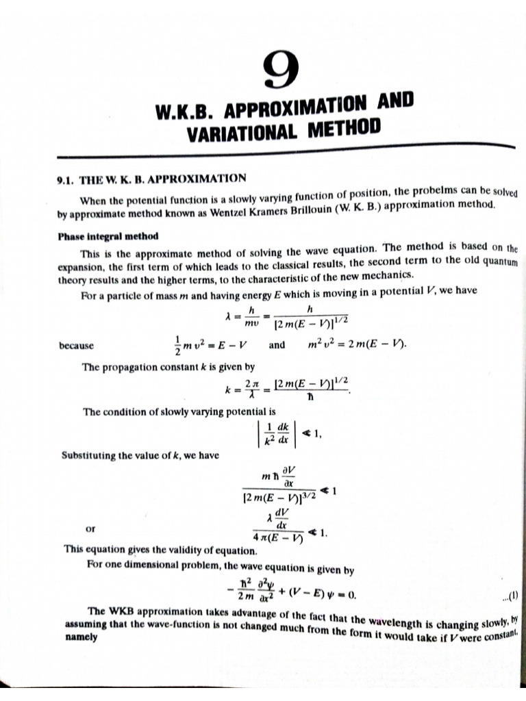 2 WKB and Variation Method | PDF
