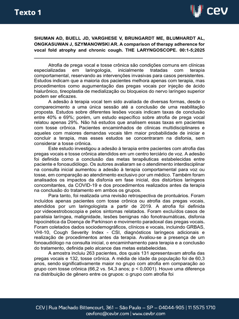 TEXTO 1 Schuman et al 2025 - A Comparison of Therapy Adherence for ...