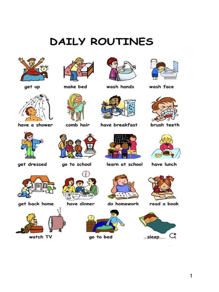 Kids 4 - PRESENT SIMPLE - Habits and Routines | PDF