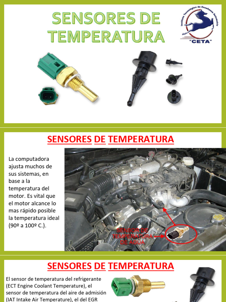 Sensor de Temperatura ECT e IAT | PDF | Sensor | Inyección de combustible