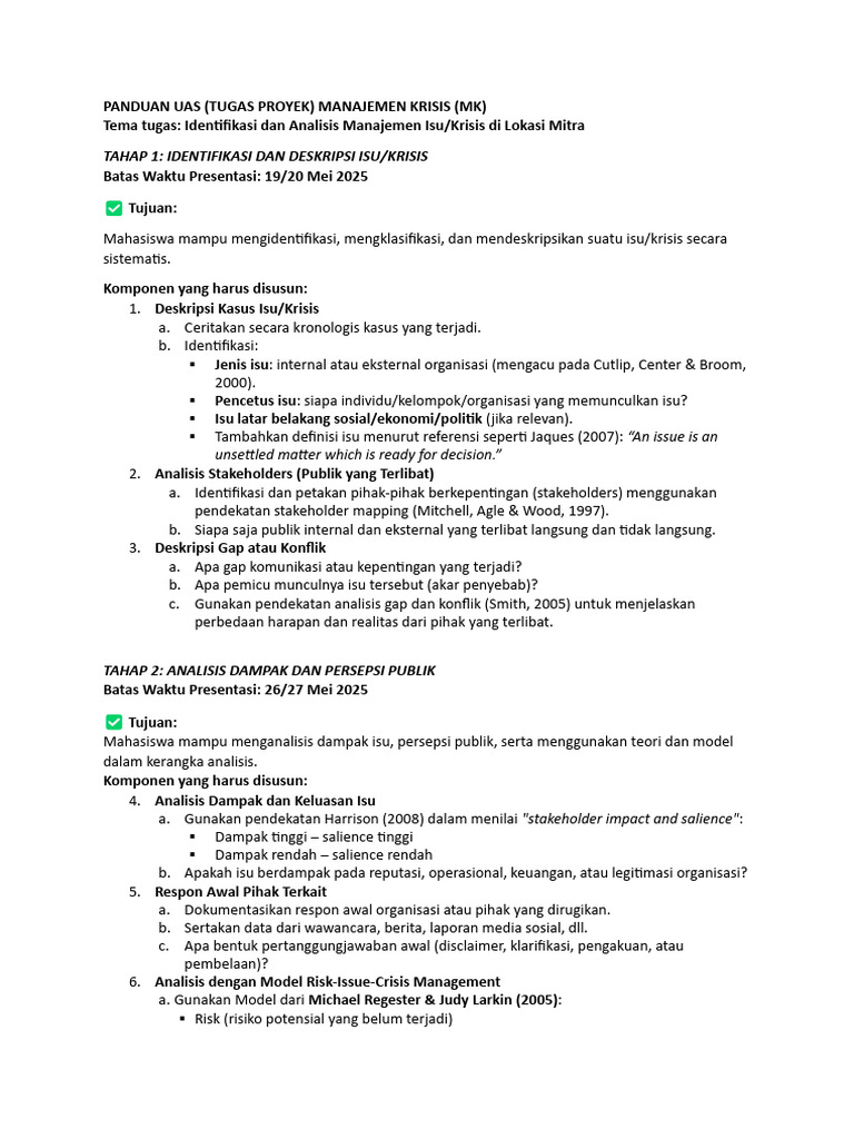 PANDUAN Proyek UAS | PDF