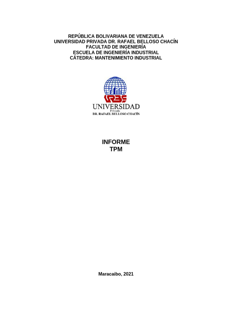 Mtto Productivo Total (TPM) | PDF | Economias