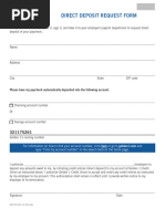 Canada Direct Deposit Enrollment Form | PDF | Taxes | Government Finances