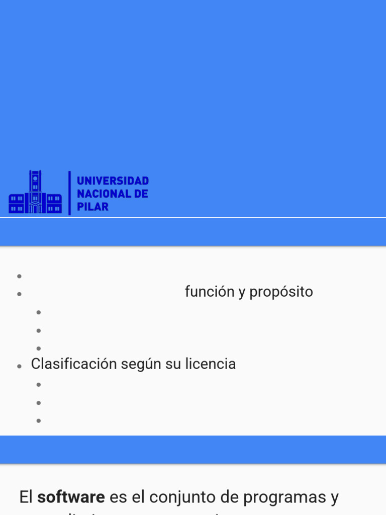 UNIPilar - FC-Unidad3-Clase1 - Tipos de Software | PDF | Software libre | Software