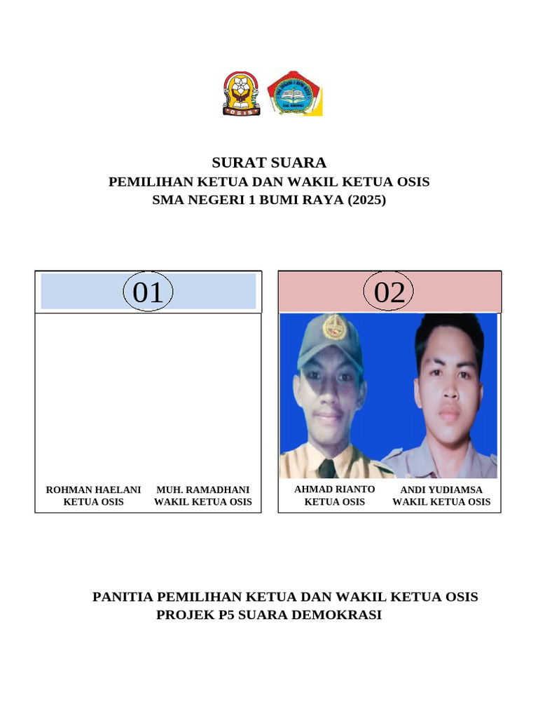 Surat Suara P5 Sman | PDF