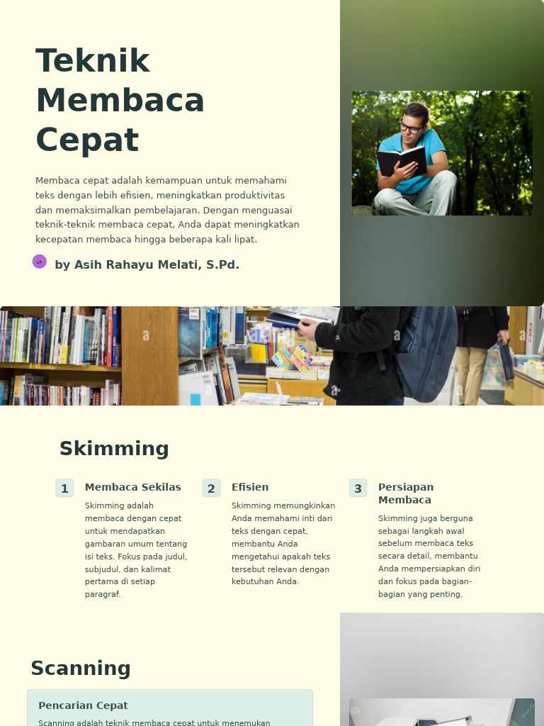 Teknik Membaca Cepat | PDF