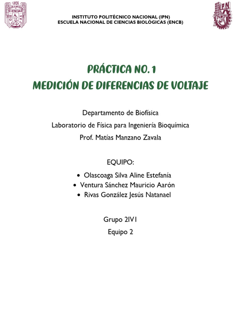Práctica 1 Pdf Red Eléctrica Voltaje