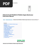 Pocket Digital Multimeter: Model No. 052-0060-2 | PDF | Electrical ...