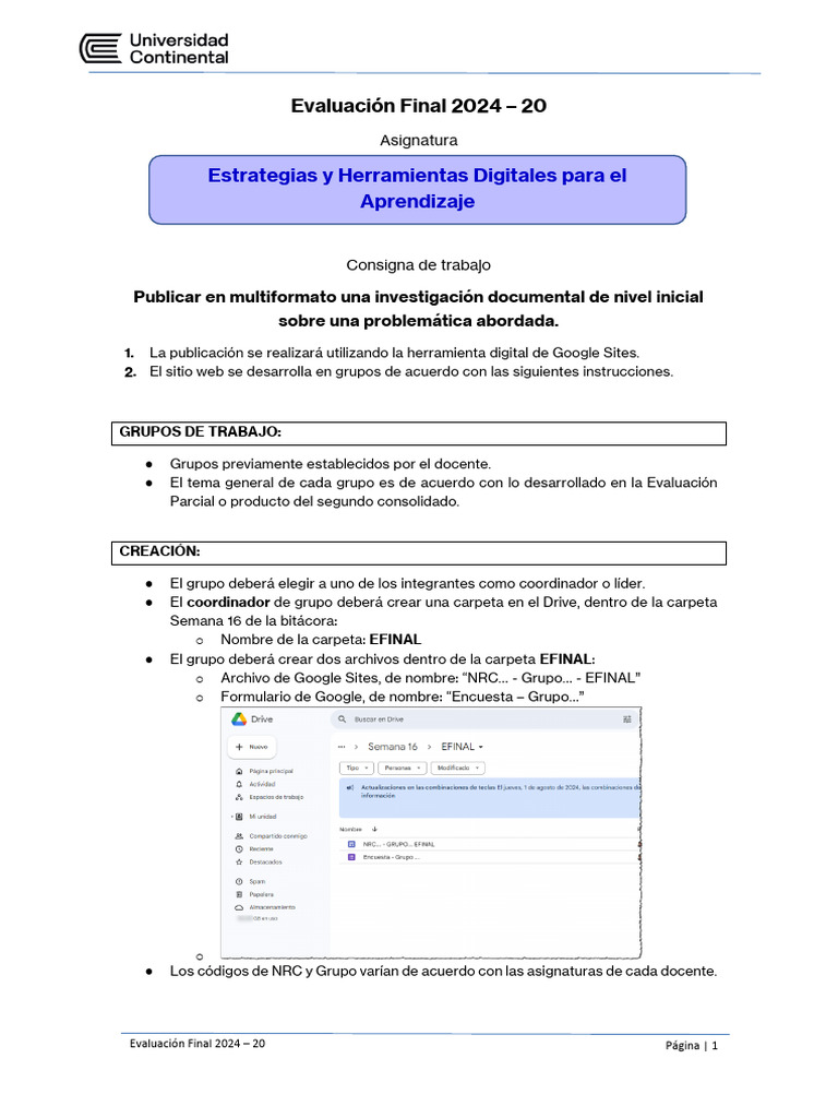 Evaluación Final - Rúbrica de Evaluación_vf | PDF | Red mundial | Internet y web