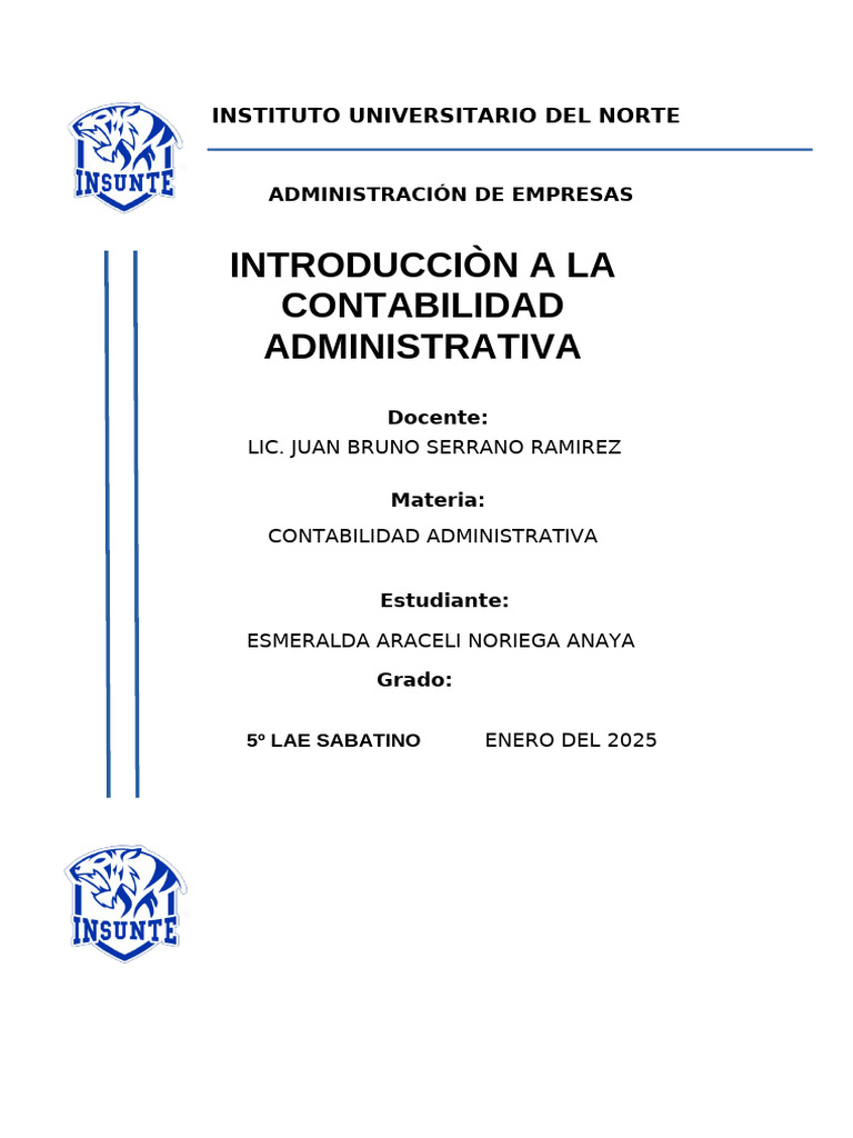 Rubrica Contabilidad Administrativa | PDF | Contabilidad | Contabilidad financiera