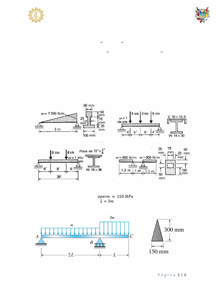 RM1 - Tercera Práctica Grupal | PDF | Viga (Estructura) | Mecánica