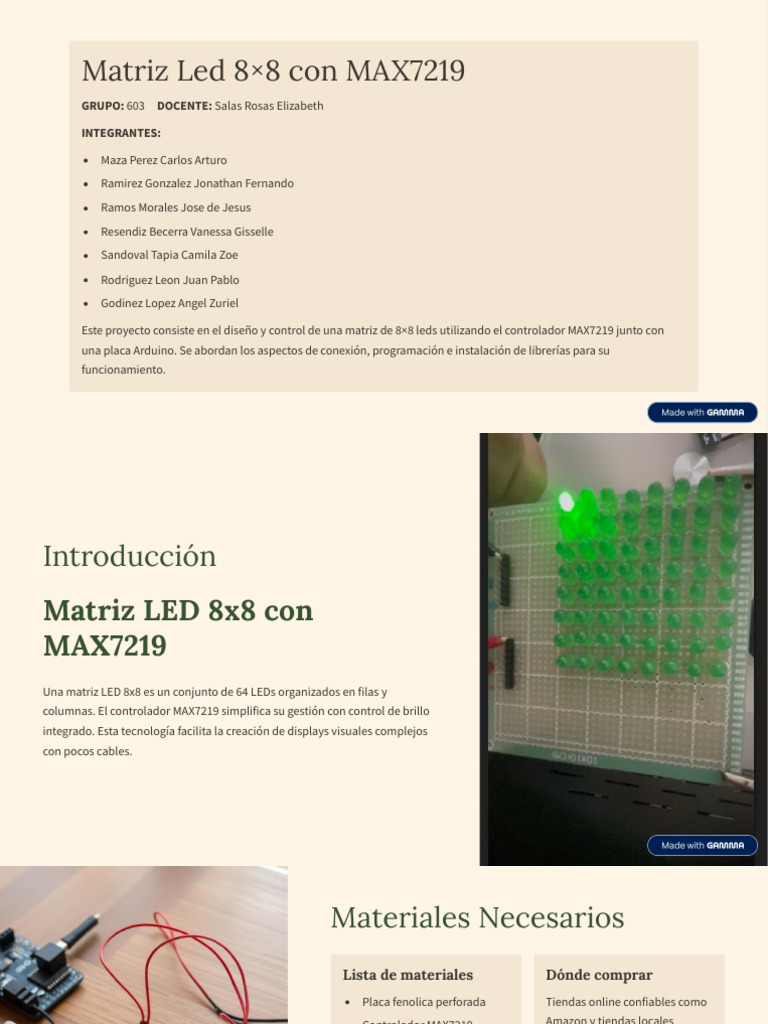 Matriz-Led-88-con-MAX7219 | PDF | Diodo emisor de luz | Arduino