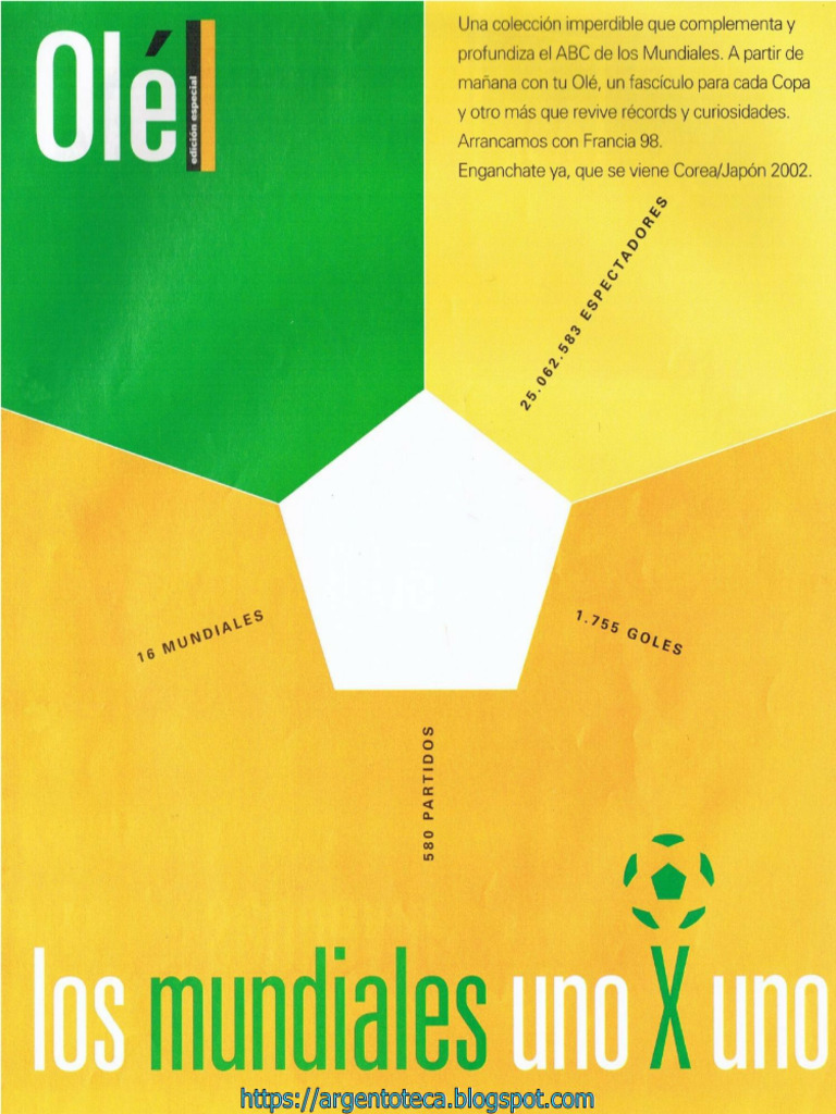 Los Mundiales de Fútbol - 1930 - 1998 - Ole | PDF