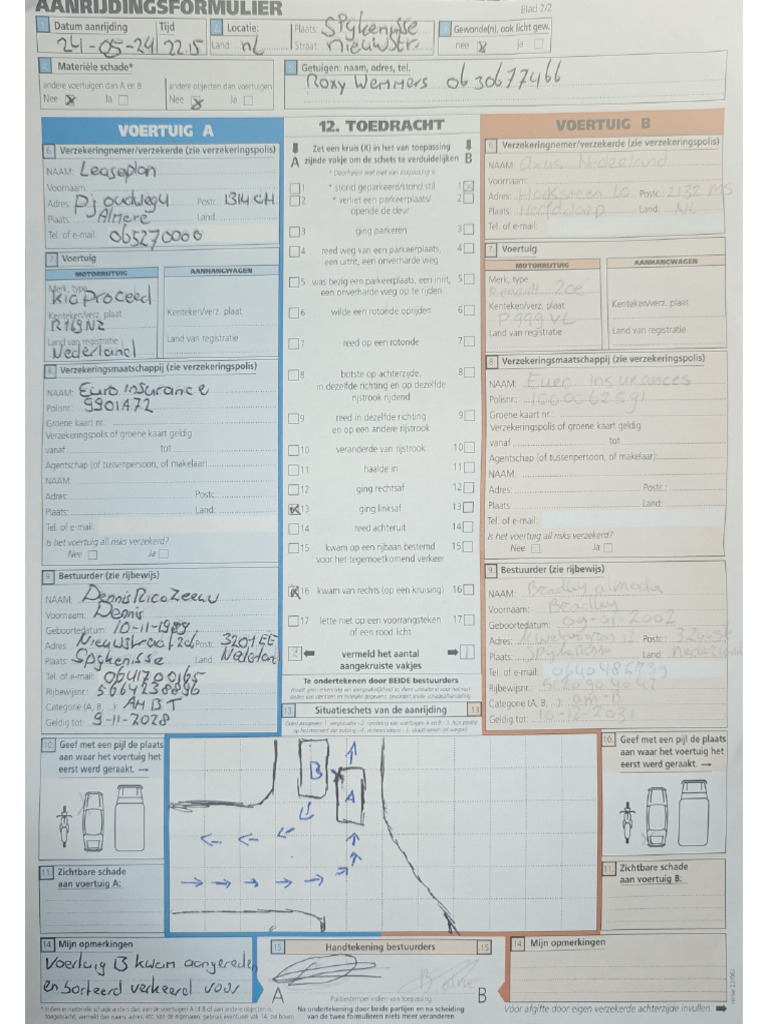Schade Formulier | PDF