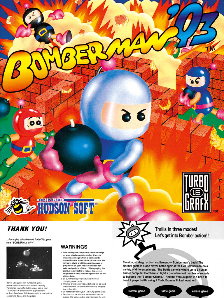Bomberman 93 Manual América Version | PDF