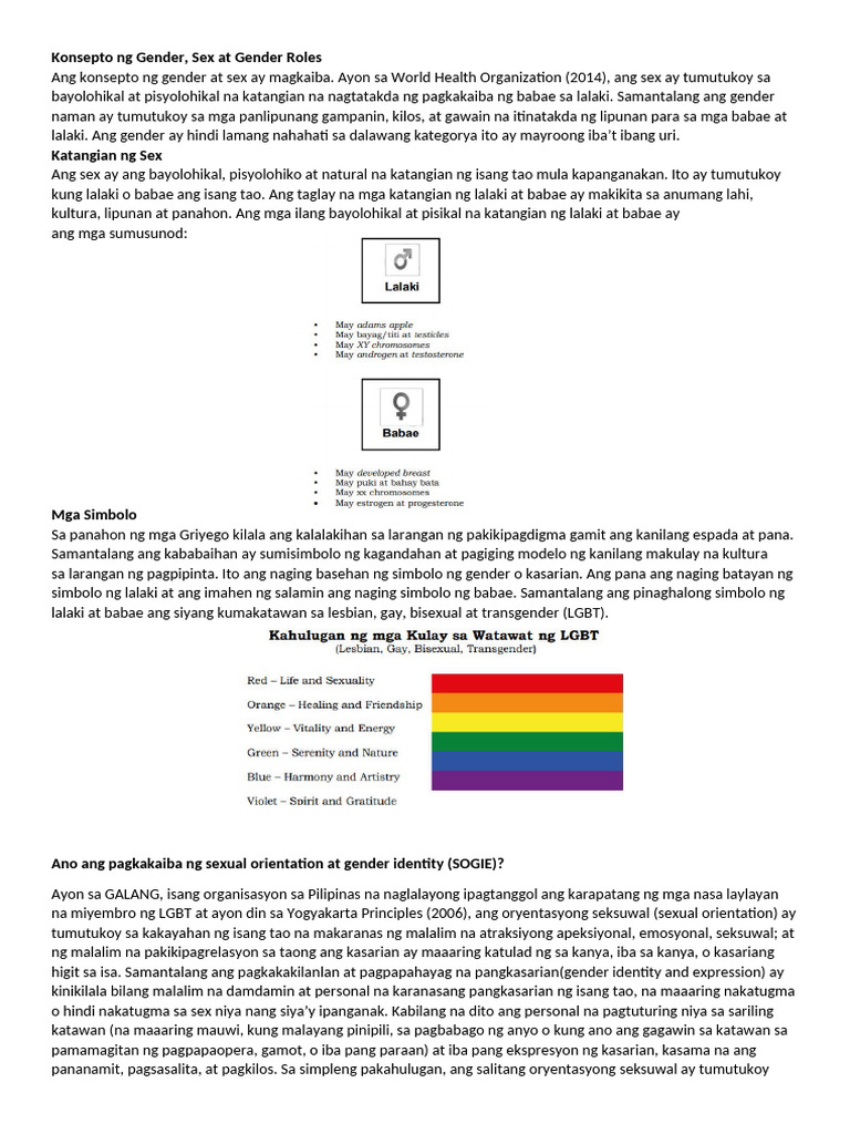 Konsepto NG Gender | PDF