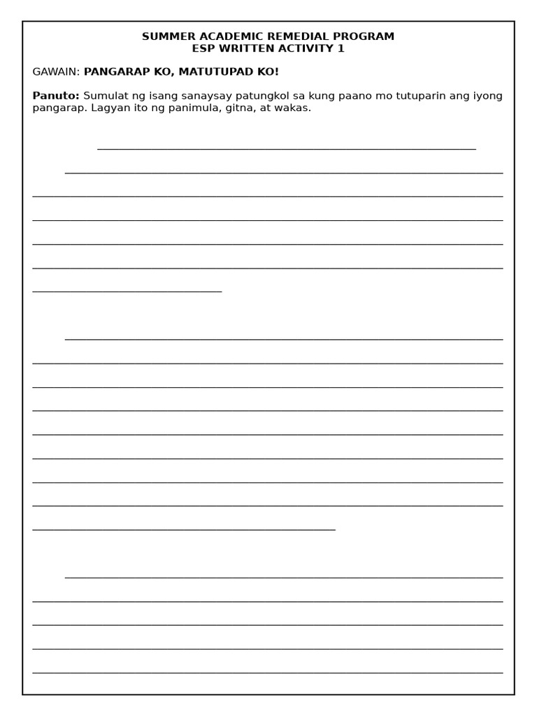Written Work 1 | PDF