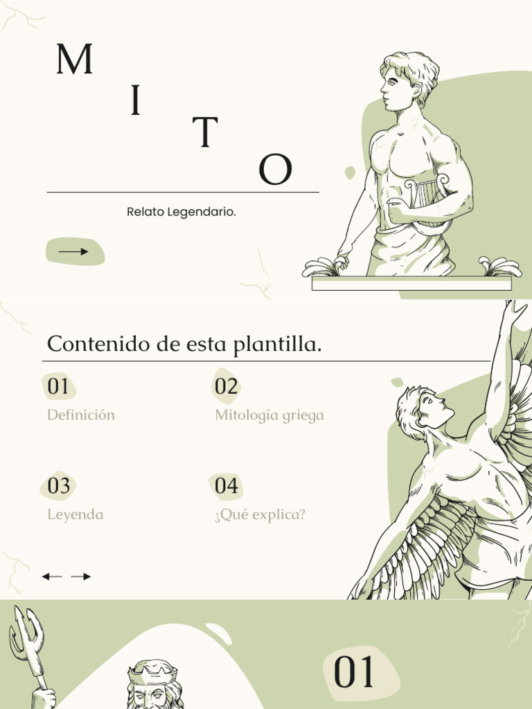 Mito. - Clase | PDF | Mitología griega | Creencia religiosa y doctrina