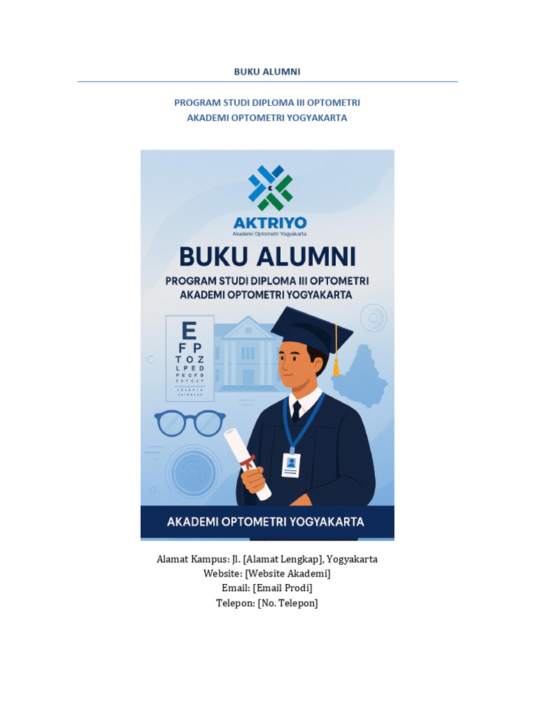 CONTOH Template Buku Alumni Optometri | PDF